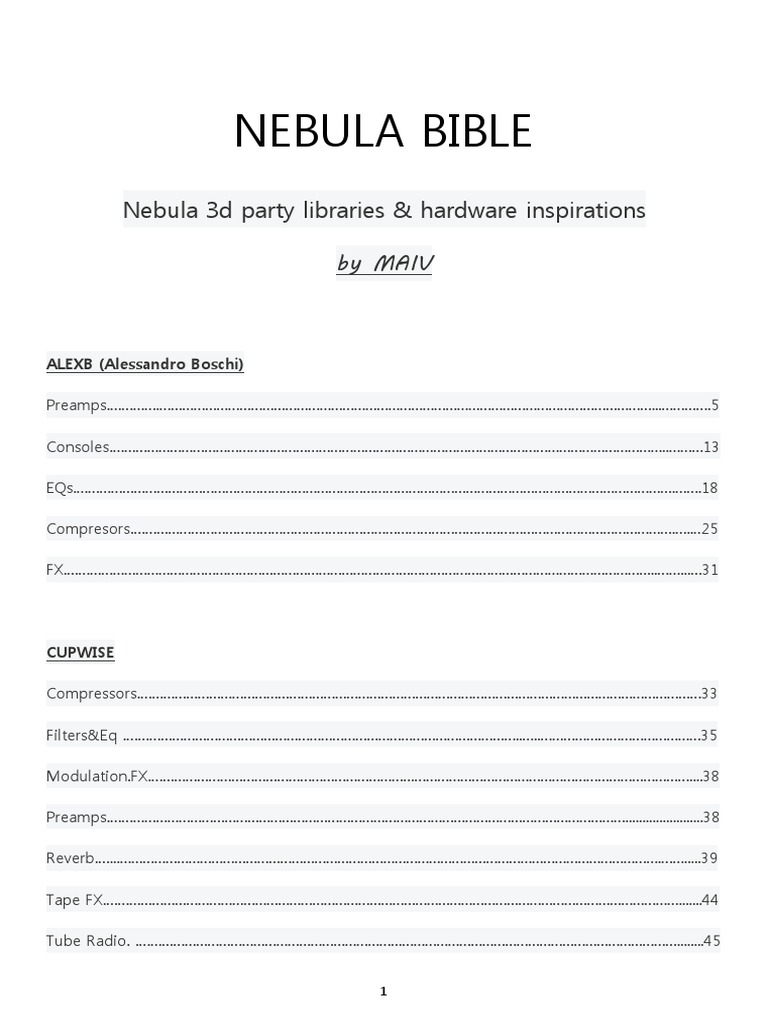 Nebula Bible v2 | PDF