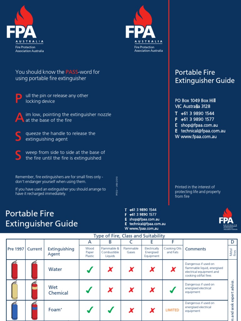 P A S S: You Should Know The - Word For Using Portable Fire ...