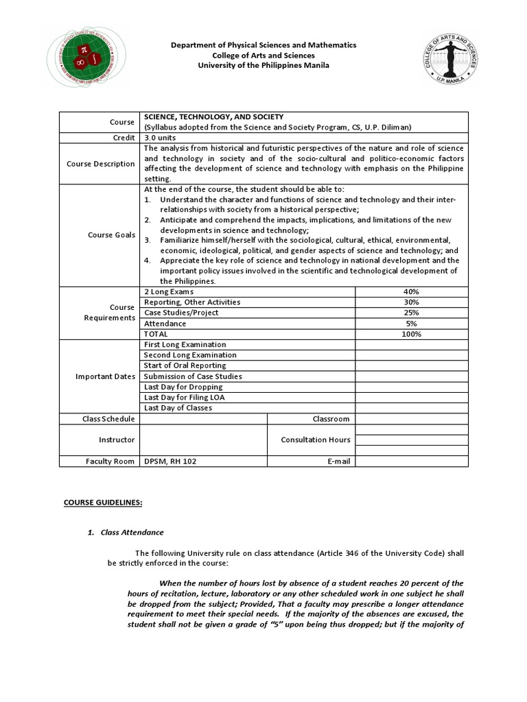 STS Syllabus | PDF | Test (Assessment) | Science