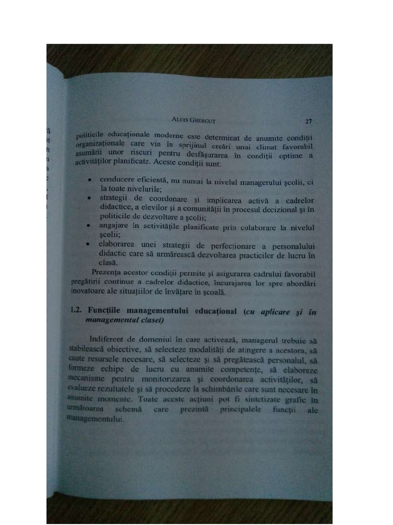 Alois Gherguț Introducere În Managementul Clasei | PDF