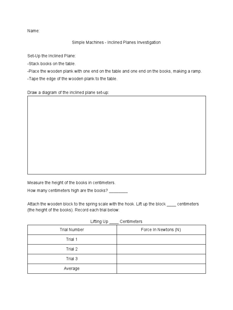 Inclined Planes Investigation E-Portfolio | PDF