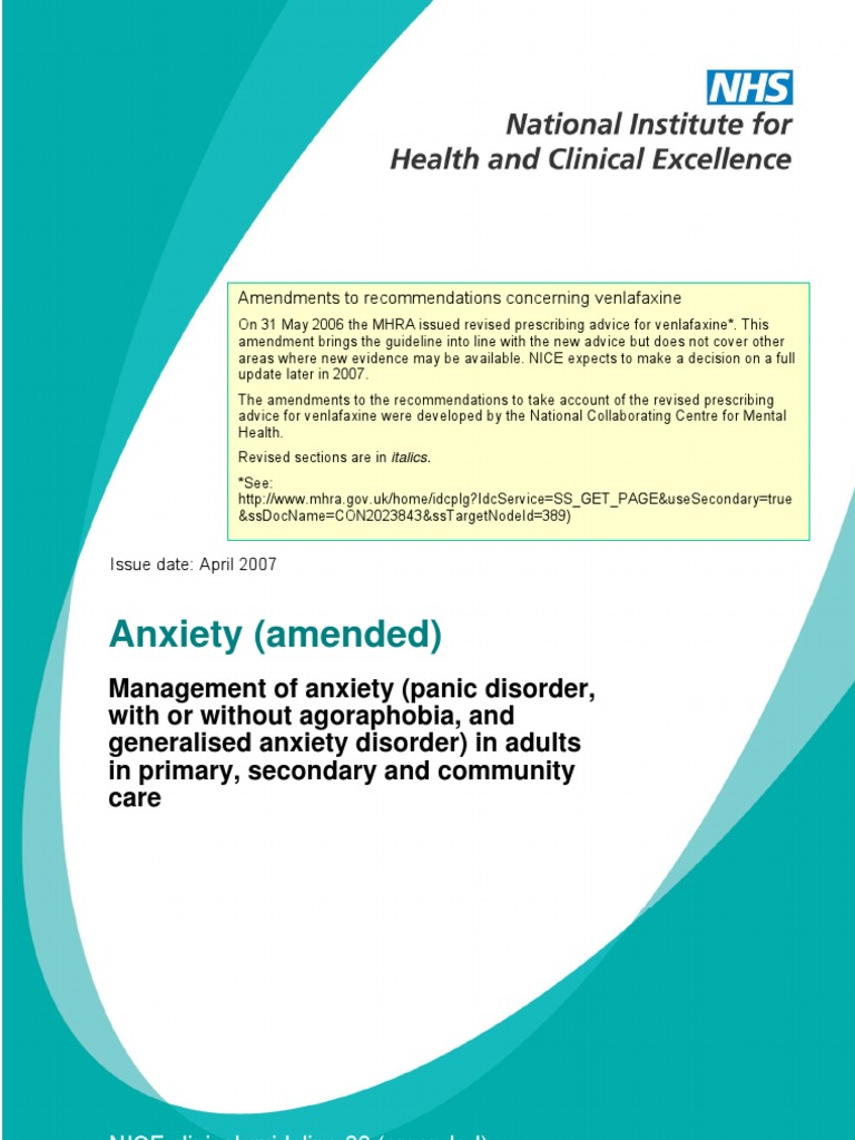 Nice Anxiety | PDF