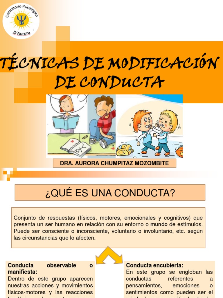 Técnicas de Modificación de Conducta | PDF | Comportamiento ...