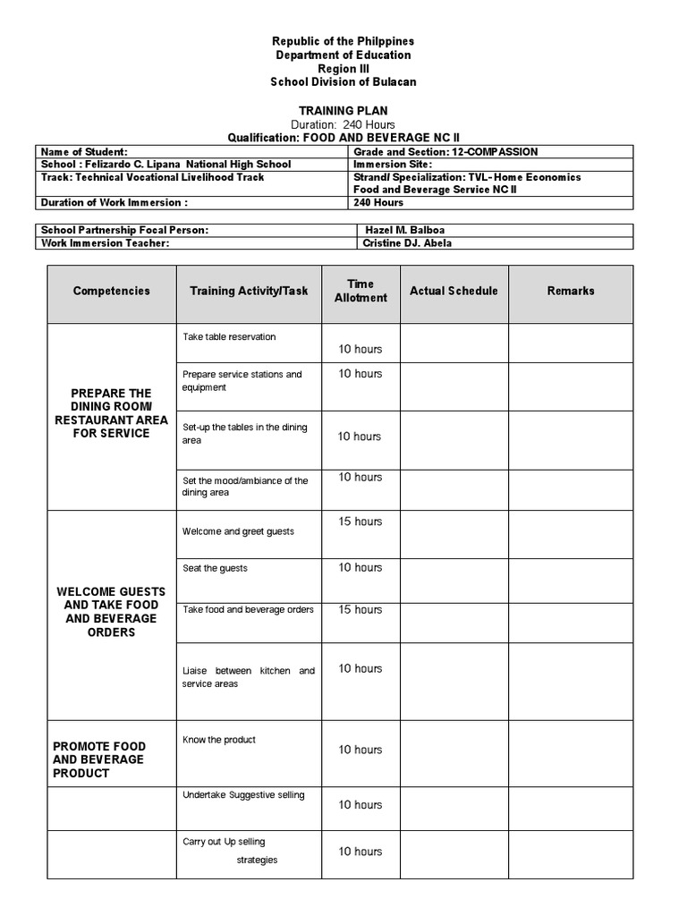 Training PLan He. Fbs | Download Free PDF | Change | Behavior Modification