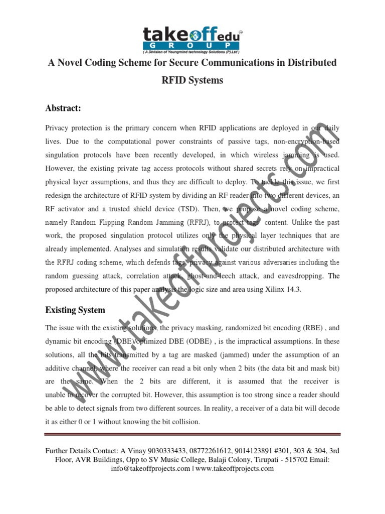 26.a Novel Coding Scheme For Secure Communications in Distributed RFID ...