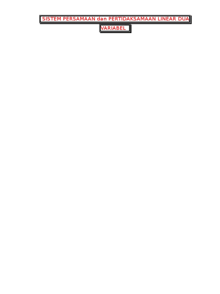 SPLDV Dan SPLTV | PDF