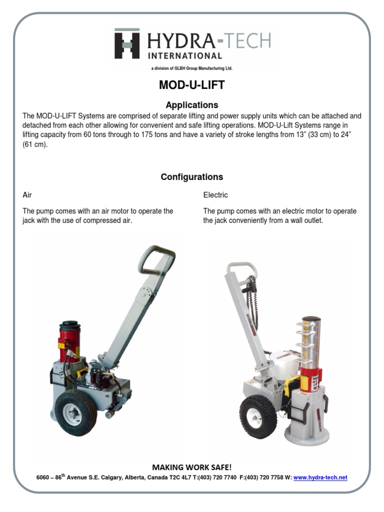Mod U Lift Brochure V3 | PDF | Manufactured Goods | Nature