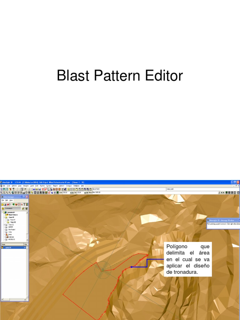 Blast Pattern Editor | PDF | Informática y tecnología de la información