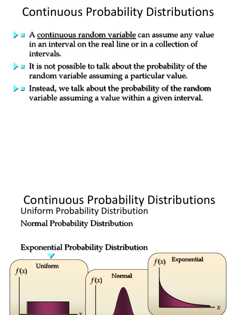 Continuous Probability Distribution-Final | PDF | Normal Distribution ...