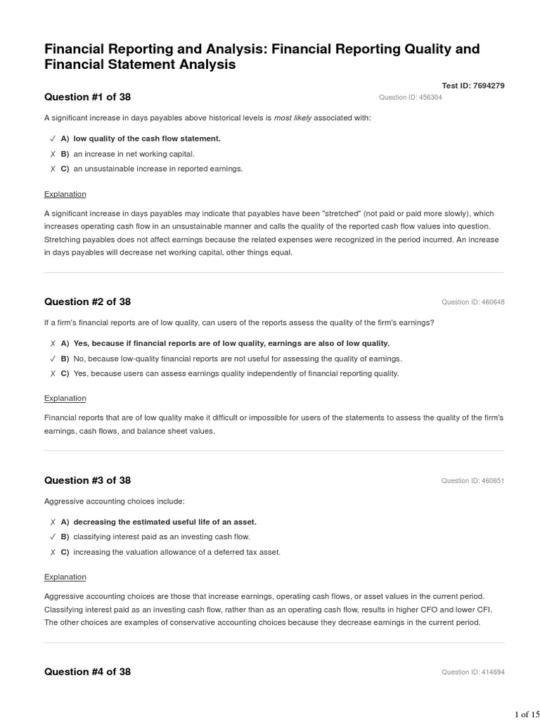 09 Financial Reporting and Analysis | PDF | Earnings Before Interest ...