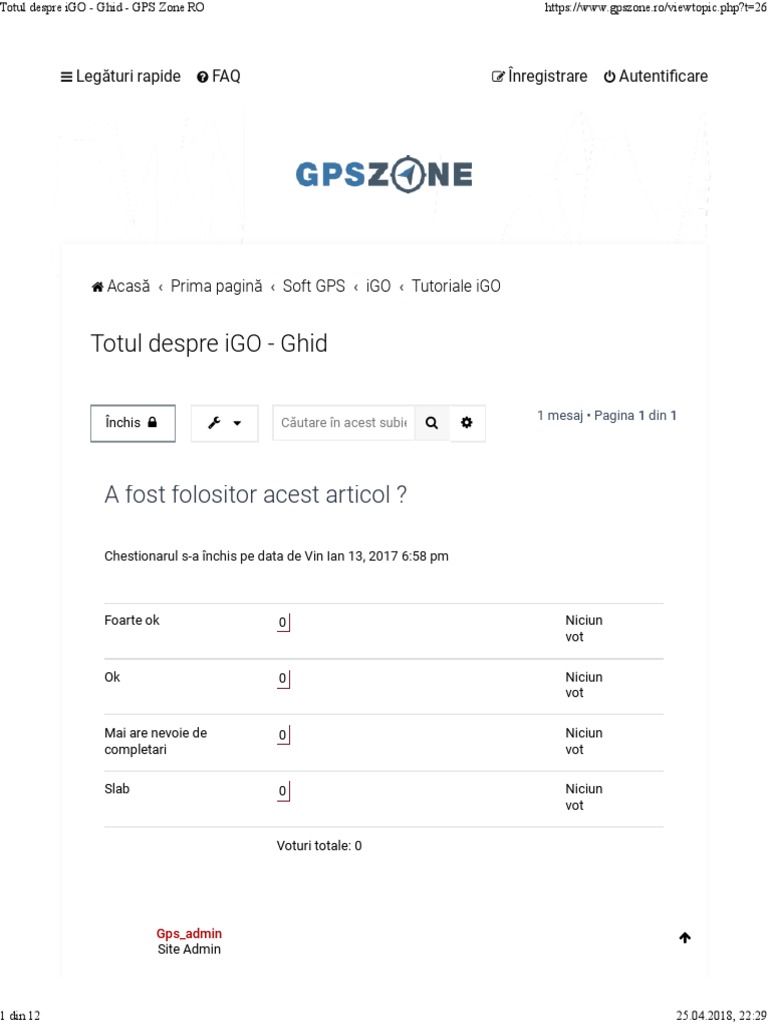 Totul Despre IGO - Ghid - GPS Zone | PDF