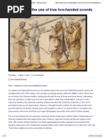 Longsword Techniques and Outline | PDF | Melee Weapons | Blade Weapons