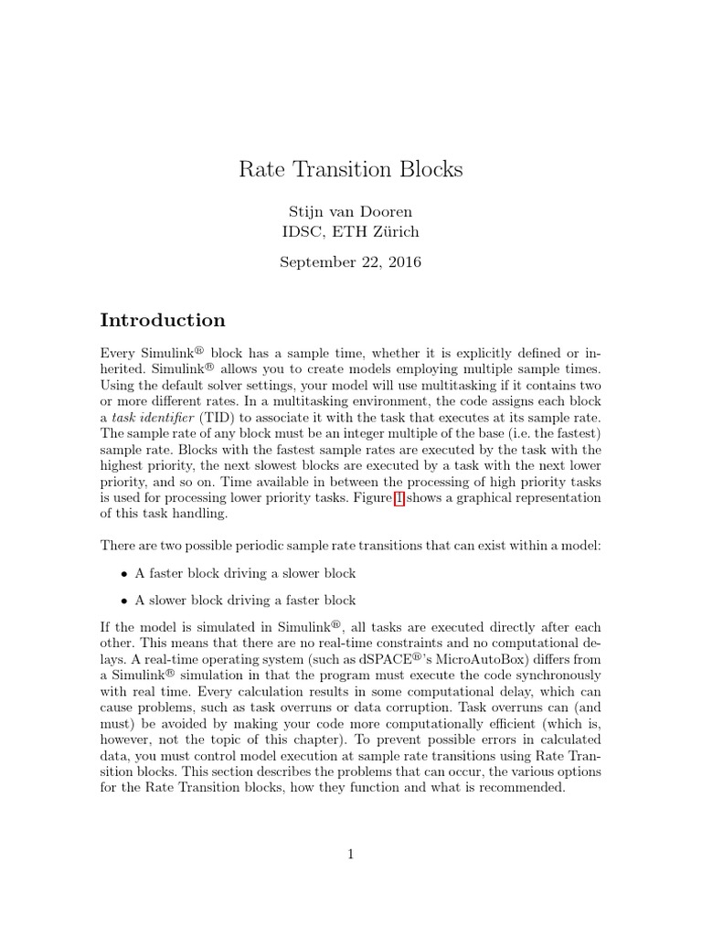 Rate Transition Blocks Explained | PDF | Areas Of Computer Science ...