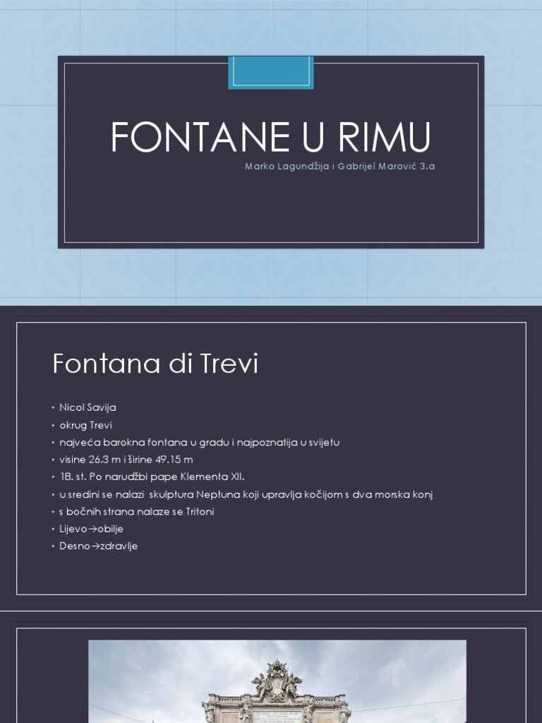 Fontane U Rimu2 | PDF