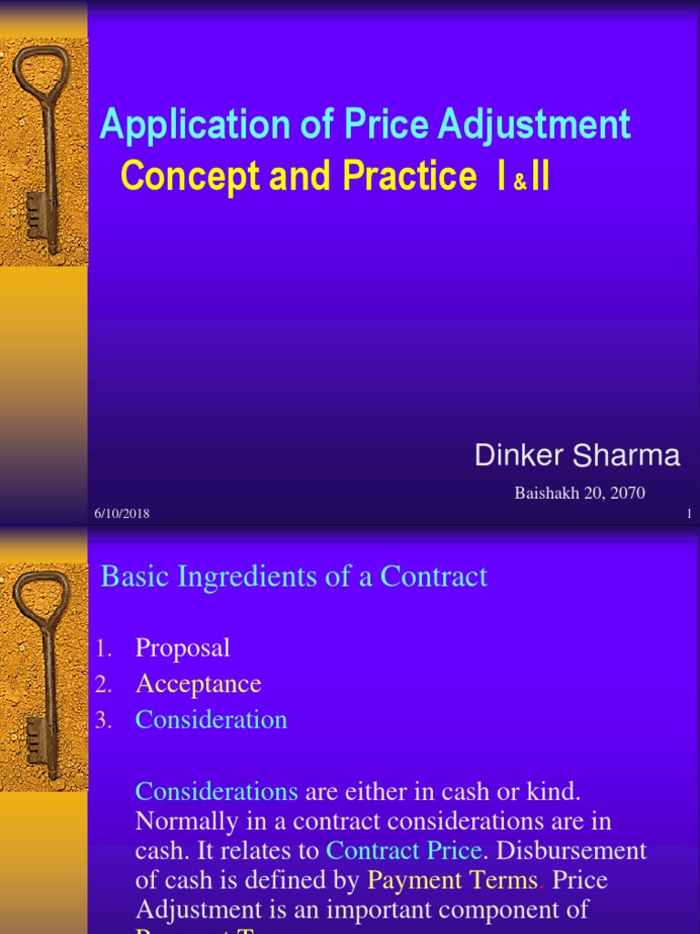 Understanding Price Adjustment Clauses in Construction Contracts | PDF ...