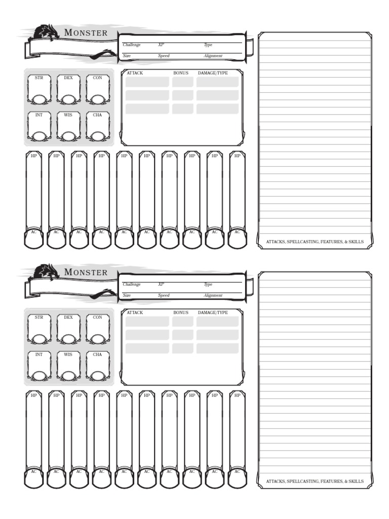 Monster Cards | PDF