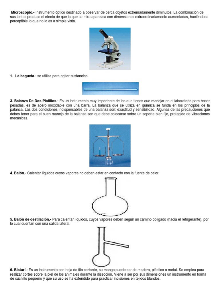 Instrumentos Esenciales de Laboratorio | PDF | Aprendizaje | Maestros