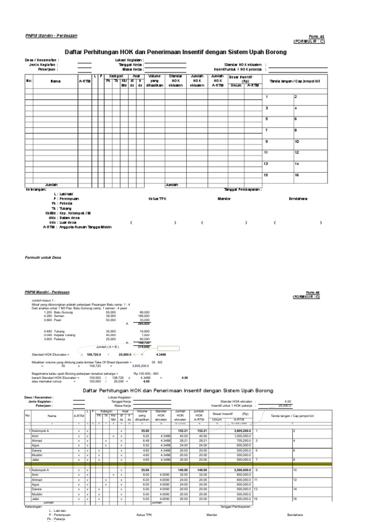 Hok Pekerjaan Pecah Batu | PDF