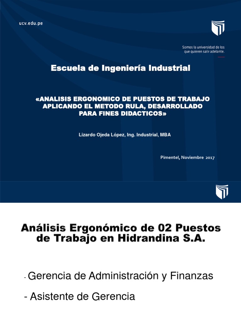 Caso Practico Aplicando El Metodo Rula | Presupuesto | Factores humanos ...