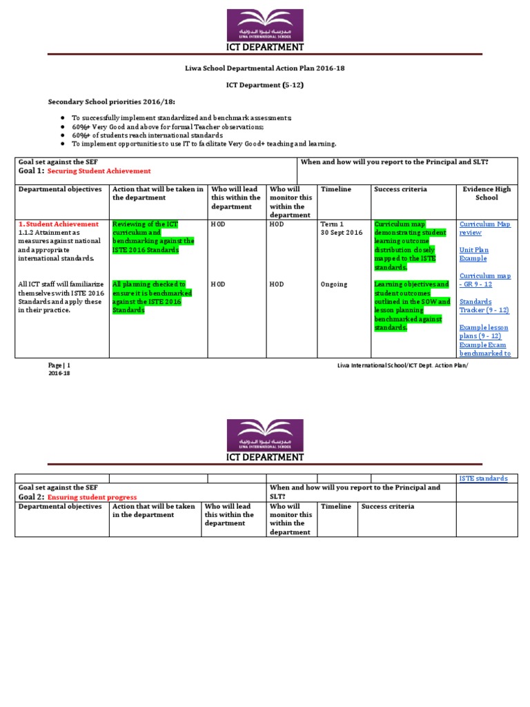 Departmental Action Plan Annotated | Download Free PDF | Educational ...