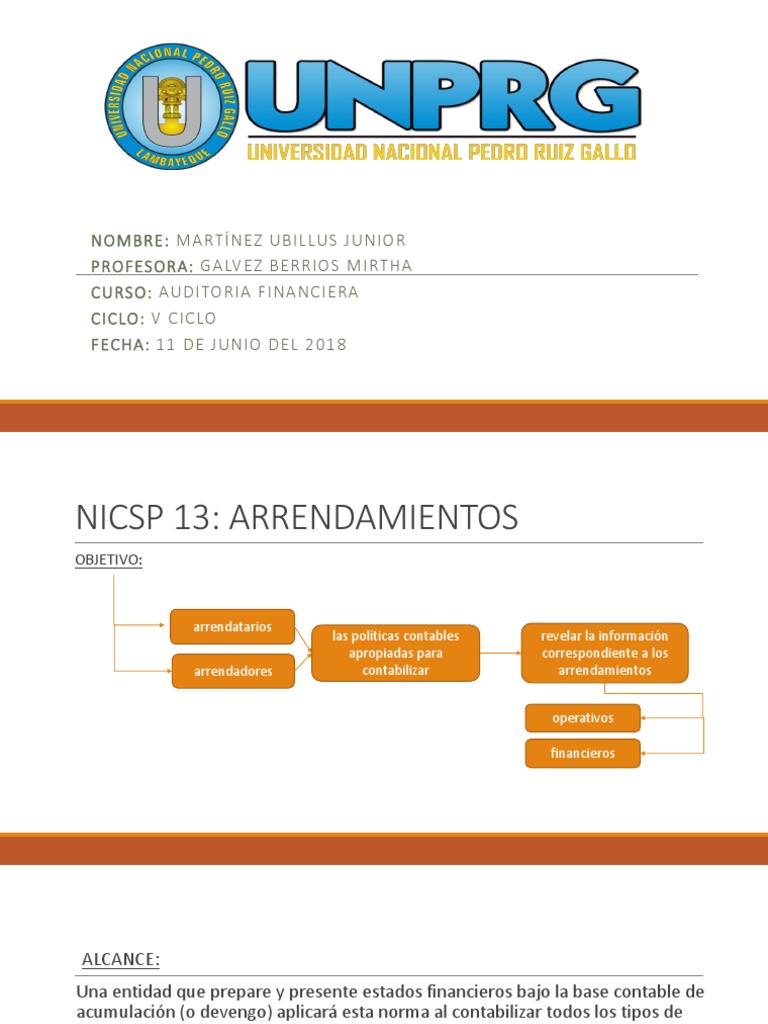 Nicsp 13 y 14 | PDF | Contabilidad | Arrendamiento