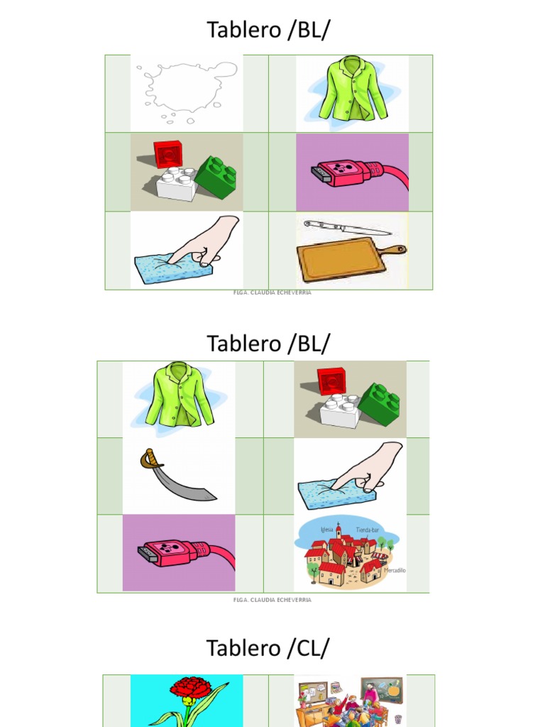 Bingo de Difonos Con L (1)