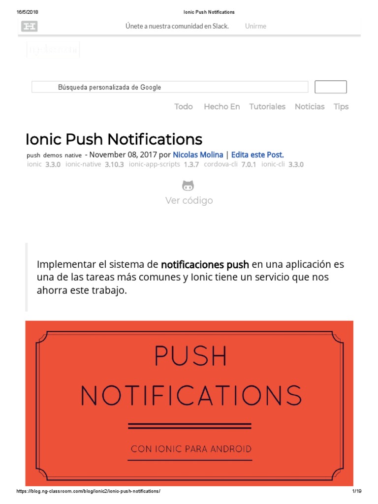 Ionic Push Notifications | PDF | Android (sistema operativo) | Ios