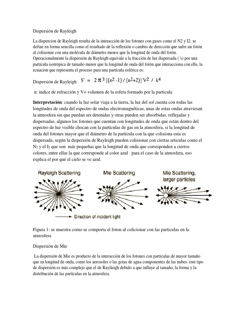Dispersión de Rayleigh | PDF