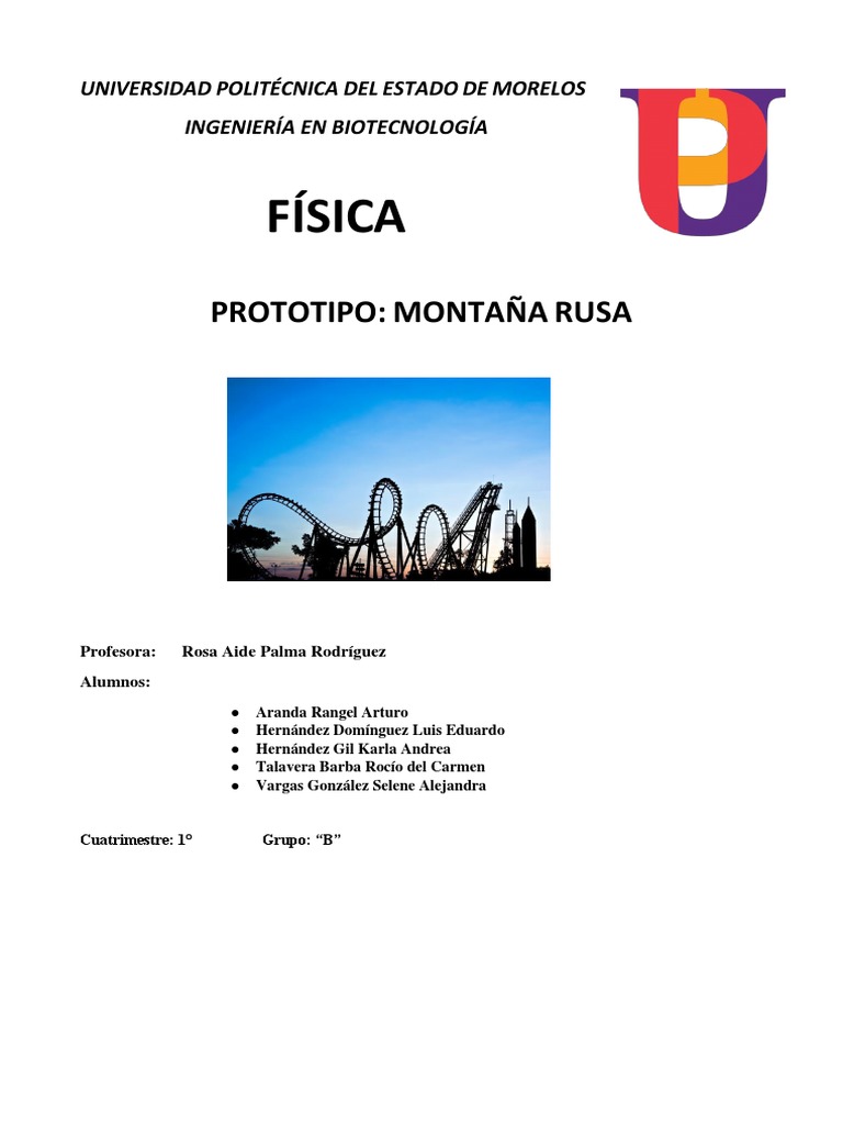 Proyecto Final - Montaña Rusa. | PDF | Energía potencial | Energía cinética