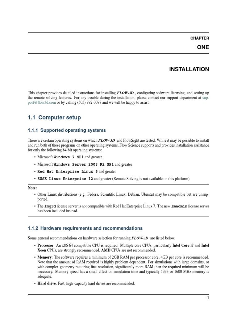 Instalacion de Flow 3d | PDF | Installation (Computer Programs) | Linux