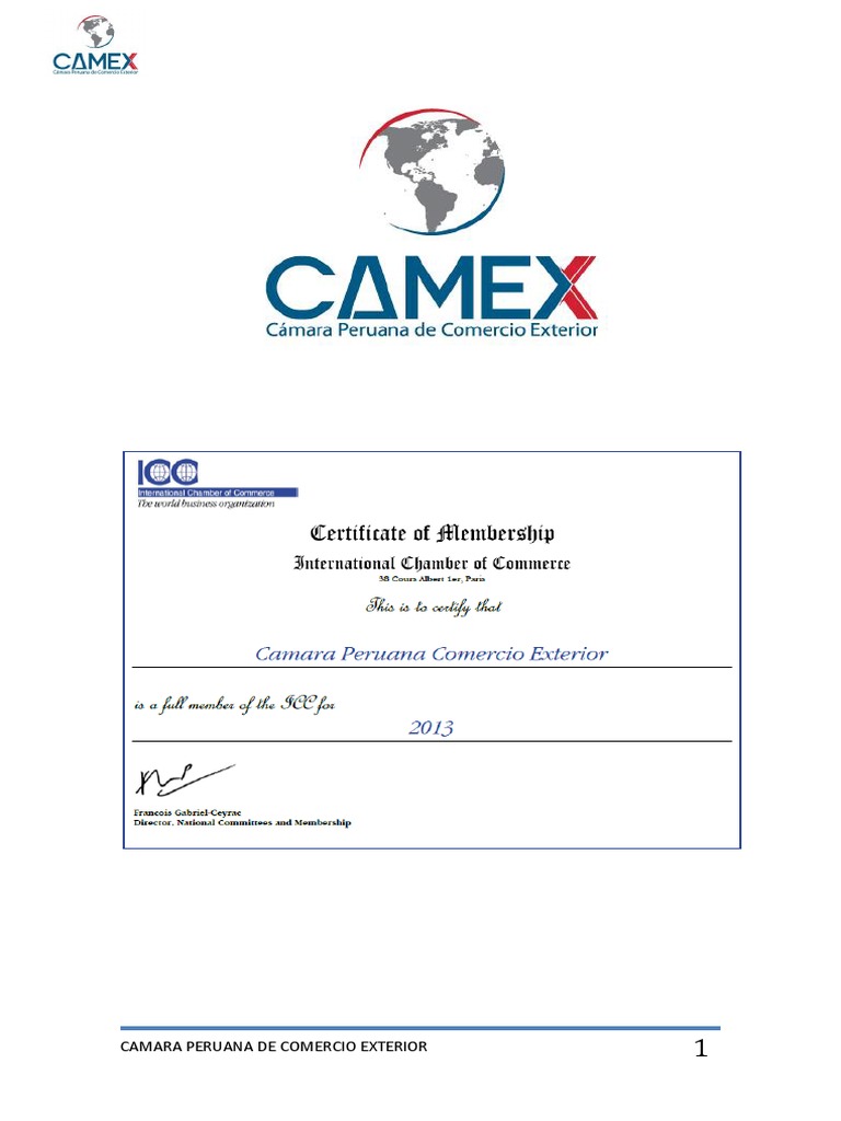Guía De Certificación Camex Pdf Calidad Comercial Exportaciones