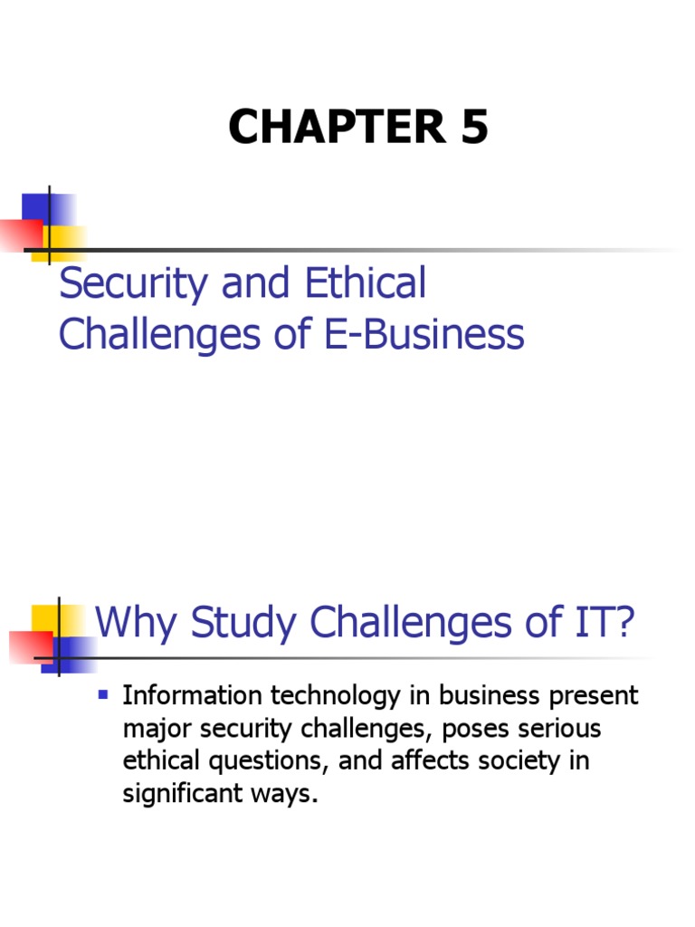 Chap5-Security and Ethical Challenges of E-Business | PDF | Internet | Computer Network