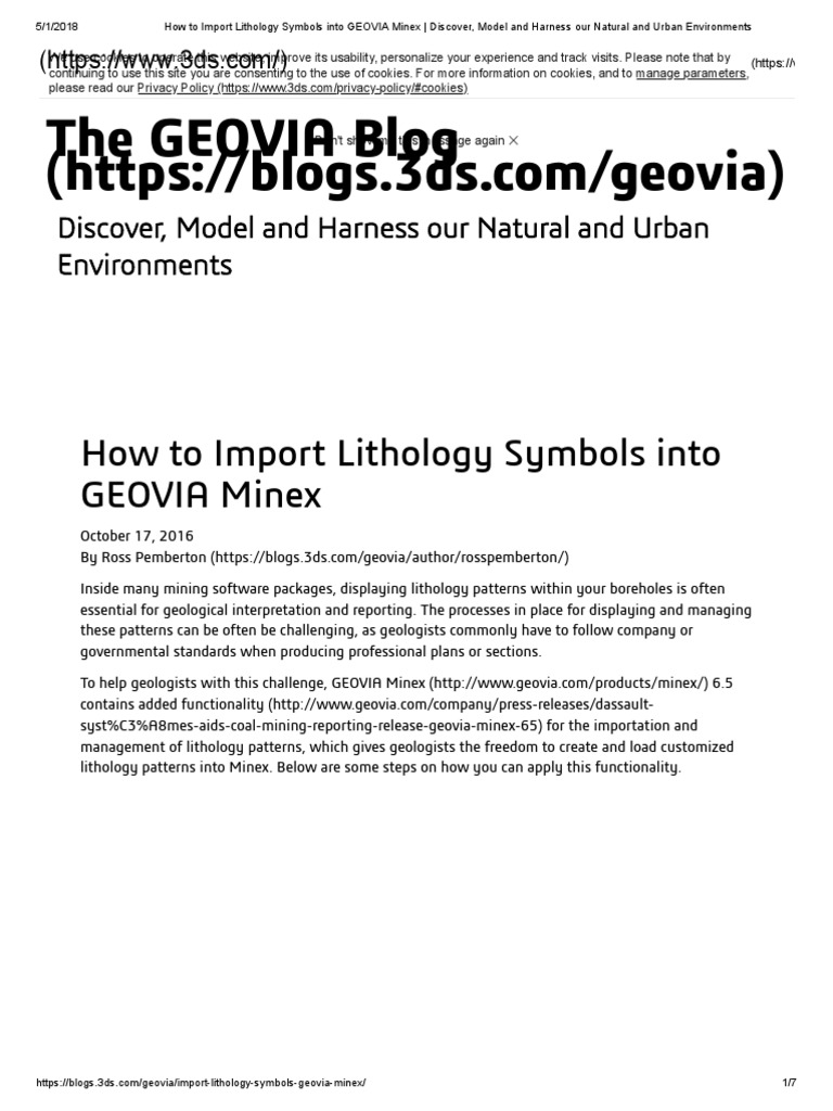 How To Import Lithology Symbols Into GEOVIA Minex | PDF | Mining | Computing