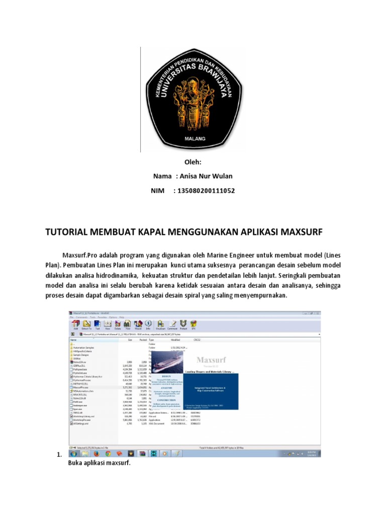Tutorial Maxsurf Membuat Kapal | PDF