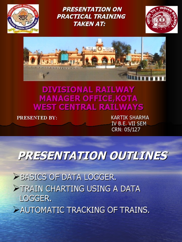 Divisional Railway Manager Office, Kota West Central Railways | PDF ...