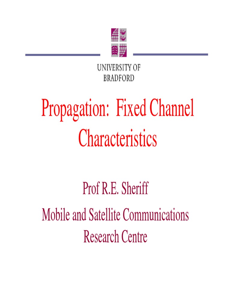 Fixed Channel Propagation | PDF | Polarization (Waves) | Radio Propagation