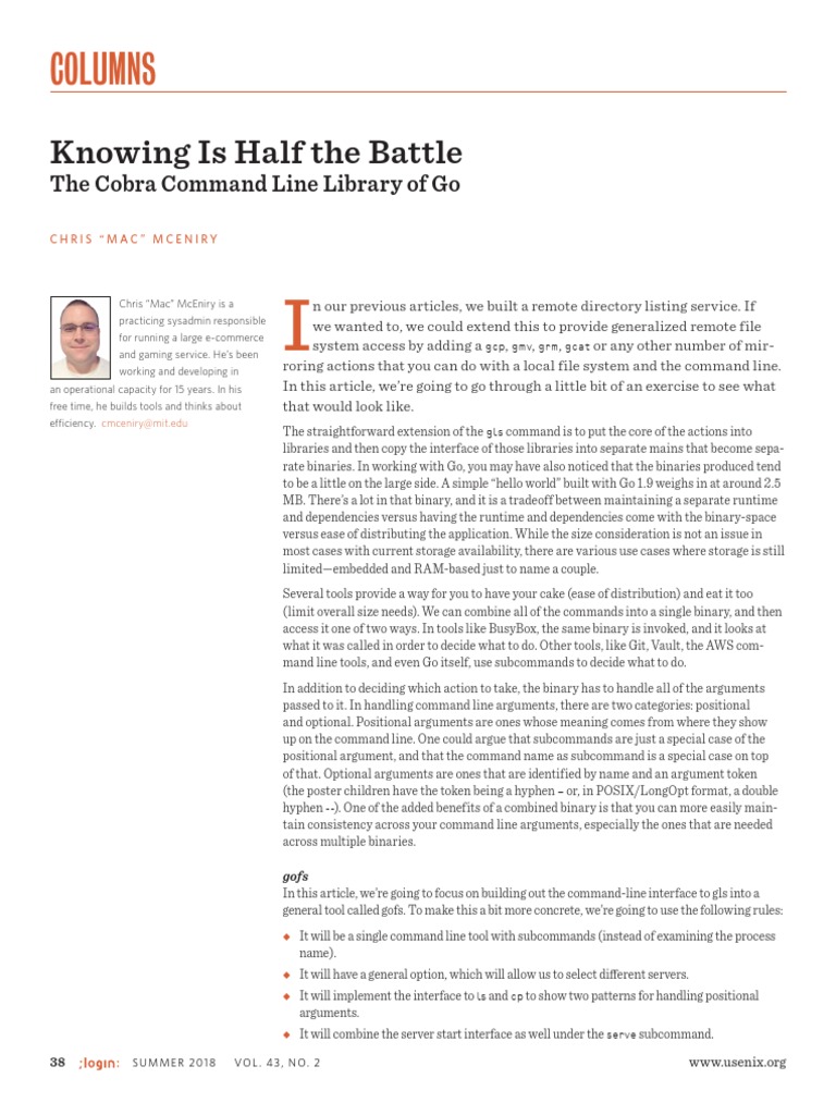 The Cobra Command Line Library of Go | PDF | Command Line Interface ...