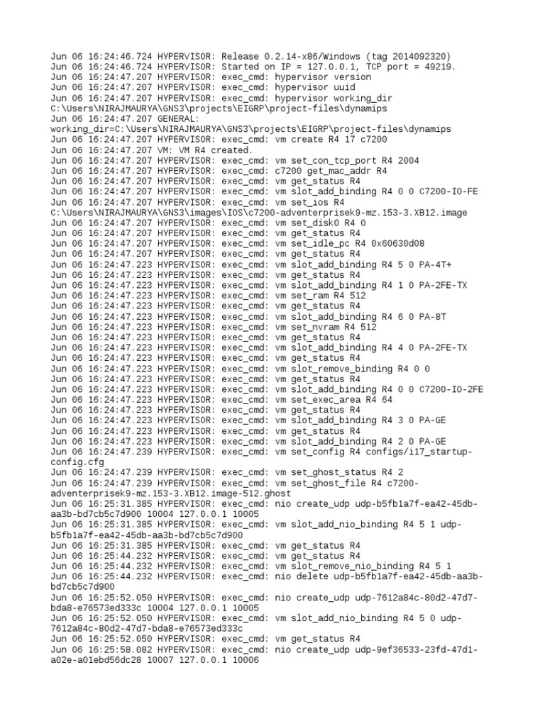 Dynamips I19 Log | PDF | Computer Engineering | Network Protocols