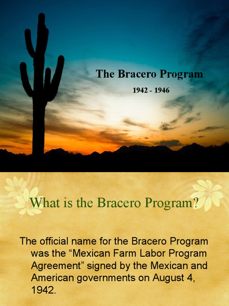 Overview of the Bracero Program | PDF | Human Migration | The United States