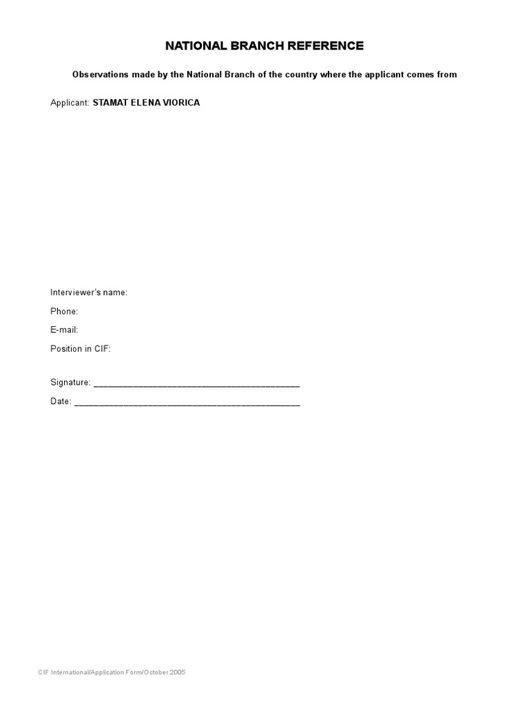 National Branch Reference: Observations Made by The National Branch of ...