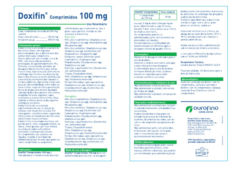 Doxifin Bula 100mg | PDF