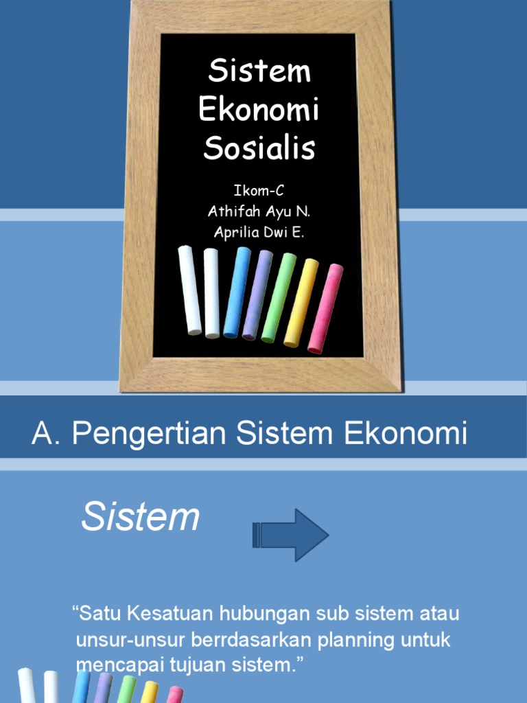 Sistem Ekonomi Sosialis 