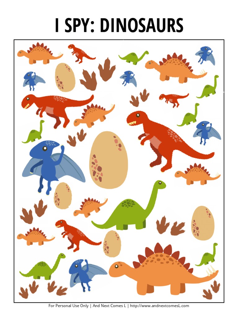 I Spy Dinosaurs | PDF