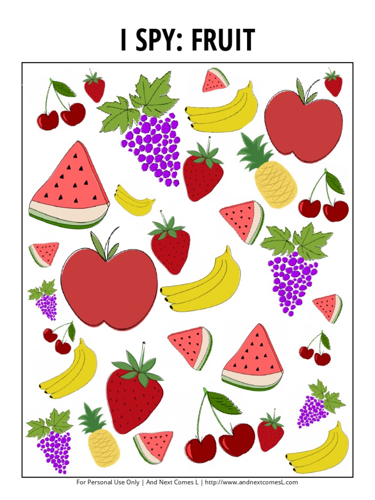I Spy Fruit | PDF