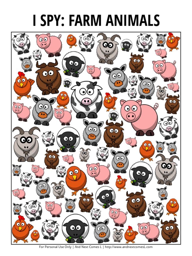 I Spy Farm Animals PDF | PDF