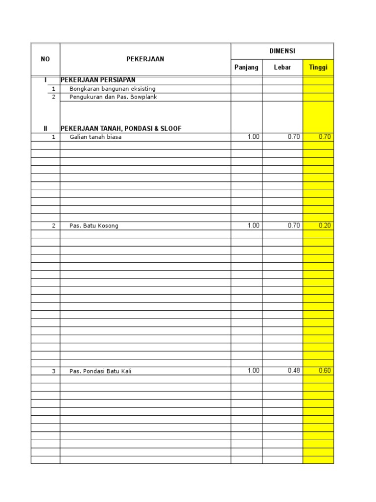 RAB Rutilahu 20 Juta untuk Rumah | PDF