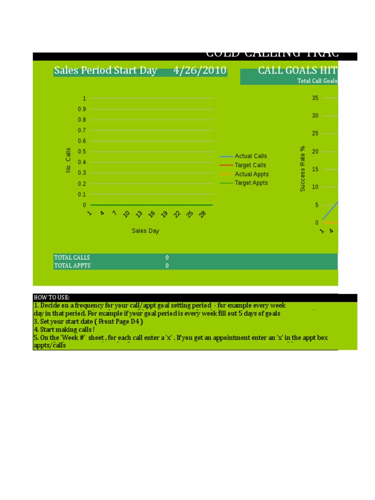 Cold Calling Tracking - Template | PDF | Business