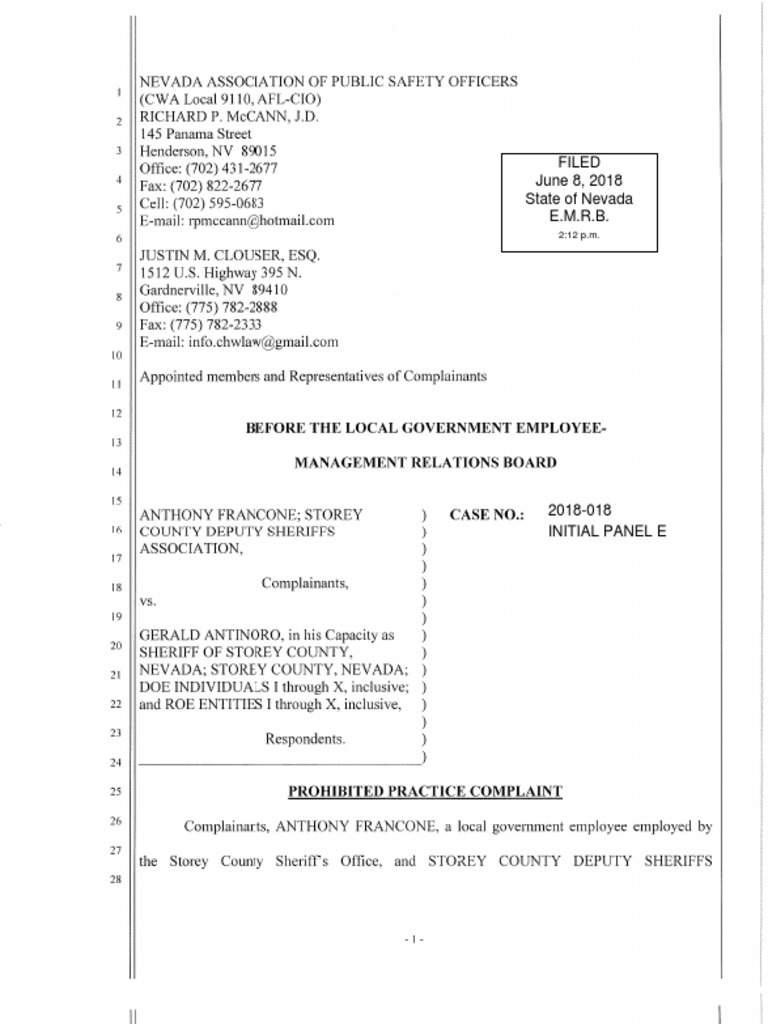 Prohibited Practice Complaint - Signed | PDF