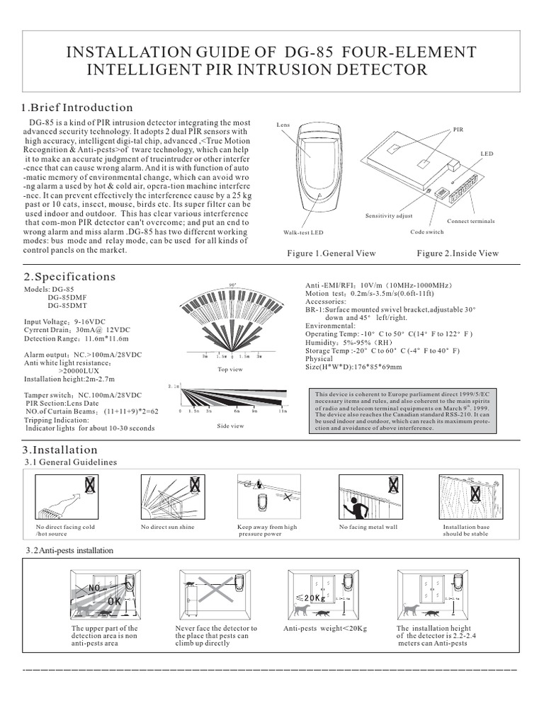 Paradox DG-85 | PDF | Electromagnetic Interference | Relay