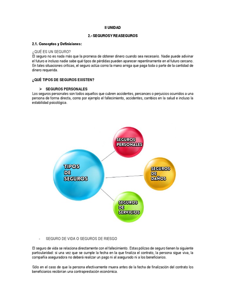 Caracteristicas Del Reaseguro | PDF | Póliza de seguros | Reaseguro